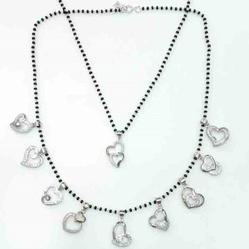 Latest silver mangalsutra designs