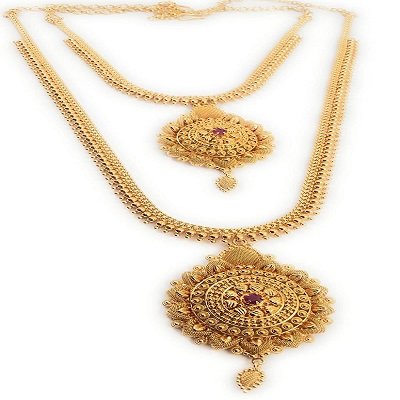 Best south Indian gold long chain designs