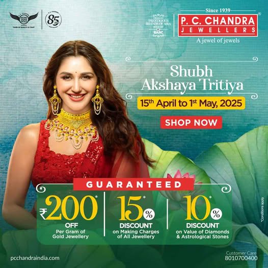 PC Chandra Jewellers Akshaya Tritiya 2025 Offers